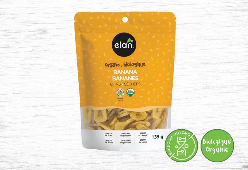 Elan, Organic banana chips | Valens Farms