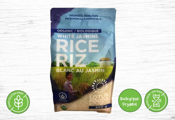 Lotus Foods, Organic white jasmine rice | Valens Farms