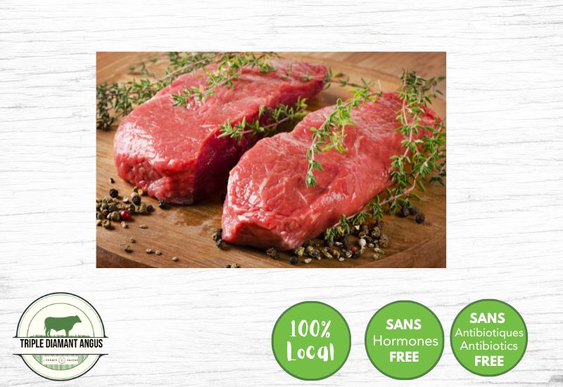 Natural Beef Boston Steak - Triple Diamond Angus | Fermes Valens
